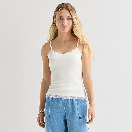 Click here for Forever 21 Womens Juniors Scoop Neck Sleeveless Ca... prices