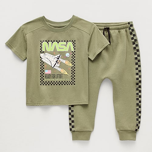 Click here for Grayson Little Toddler Boys NASA 2-pc. Pant Set  5... prices