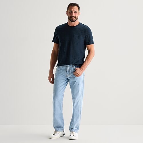 Click here for mutual weave Mens Relaxed Fit Jean  40 32  Blue prices