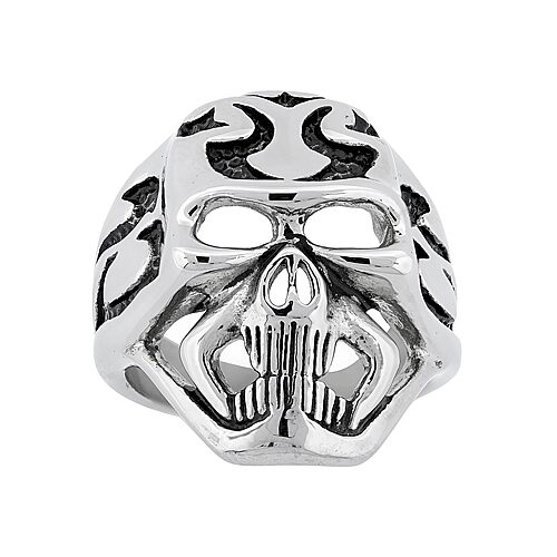 Click here for Mens Stainless Steel Skull Ring  10 prices
