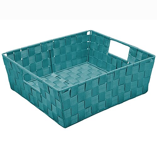 Click here for Simplify Woven Strap Shelf Bin  One Size  Blue prices
