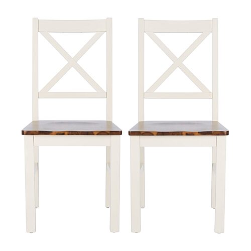 Click here for Akash Dining Chair  Set of 2 - White prices