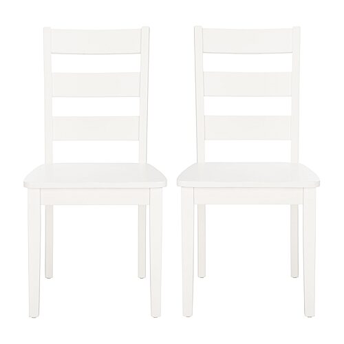 Silio Ladder Back Dining Chair  Set of 2 - White