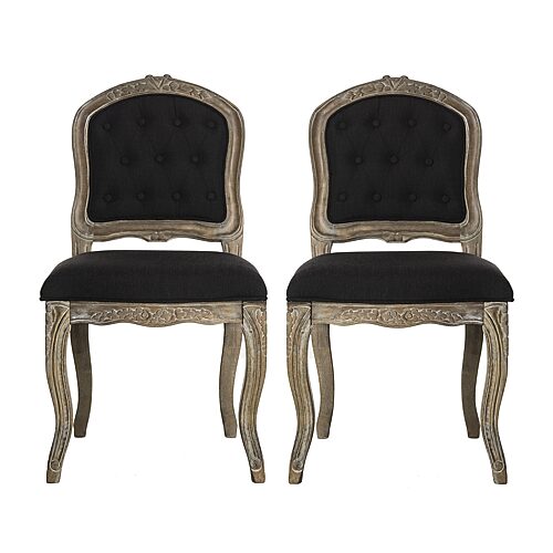 Click here for Eloise Upholstered Dining Chair  One Size  Black prices