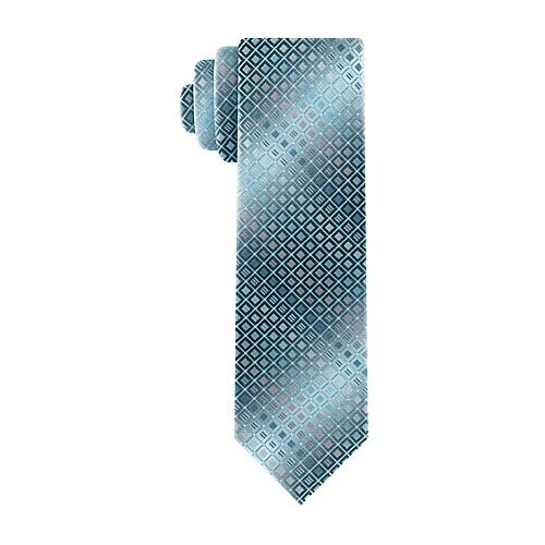 Click here for Van Heusen Extra Long Geometric Tie  One Size  Blu... prices