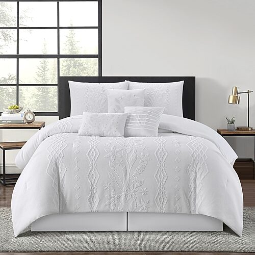 Click here for Stratford Park Lexia Leaves 7-Pc. Comforter Set  K... prices