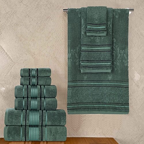 Click here for SUPERIOR Sadie Zero Twist Jacquard Solid Cotton 9-... prices