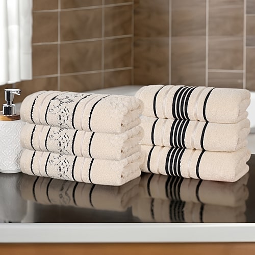 Click here for SUPERIOR Sadie Zero Twist Jacquard Solid Cotton 6-... prices