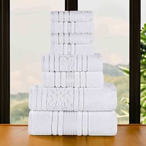 Click here for SUPERIOR Sadie Zero Twist Jacquard Solid Cotton 8-... prices
