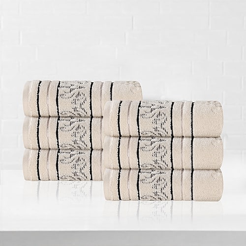Click here for SUPERIOR Sadie Zero Twist Jacquard Cotton 6-pc. Qu... prices