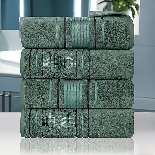 Click here for SUPERIOR Sadie Zero Twist Jacquard Solid Cotton 4-... prices