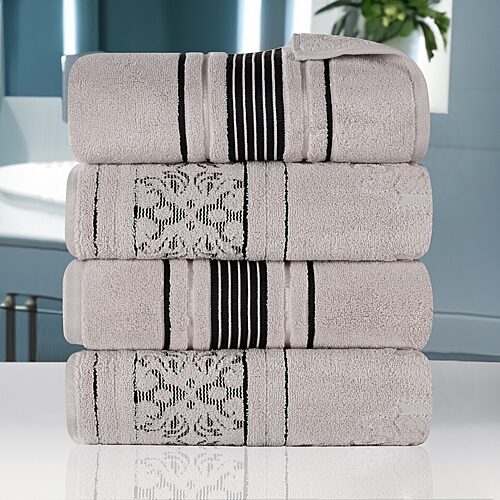 Click here for SUPERIOR Sadie Zero Twist Jacquard Solid Cotton 4-... prices