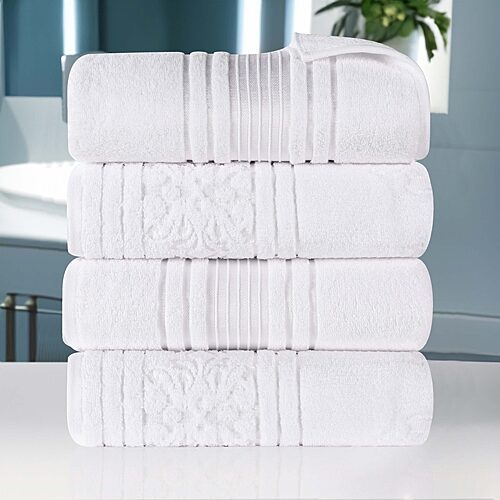Click here for SUPERIOR Sadie Zero Twist Jacquard Solid Cotton 4-... prices
