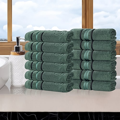 Click here for SUPERIOR Sadie Zero Twist Jacquard Solid Cotton 12... prices