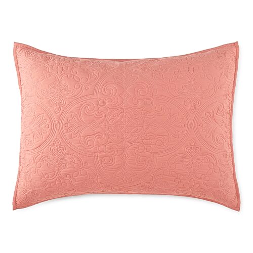 Home Expressions Harper Pillow Sham  One Size  Pink