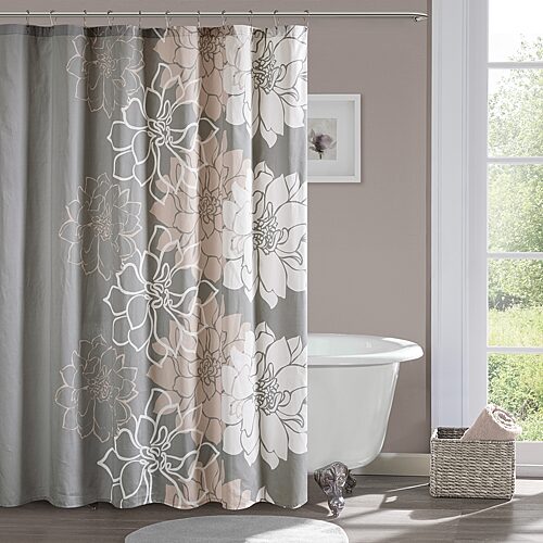 Click here for Madison Park Lola Floral Cotton Shower Curtain  72... prices