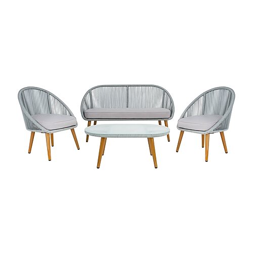 Click here for Halcott 4PC Living Set - Grey prices