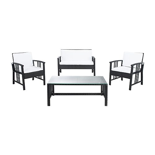 Click here for Reslor 4PC Living Set - Black/white prices