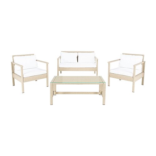 Click here for Garnen 4PC Living Set - Beige/white prices