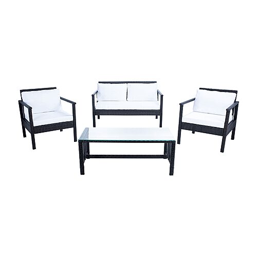 Click here for Garnen 4PC Living Set - Black/white prices