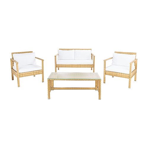 Click here for Garnen 4PC Living Set - Natural/white prices