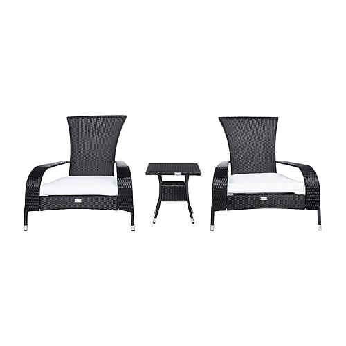Click here for Edna 3PC Lounge Set - Black/white prices