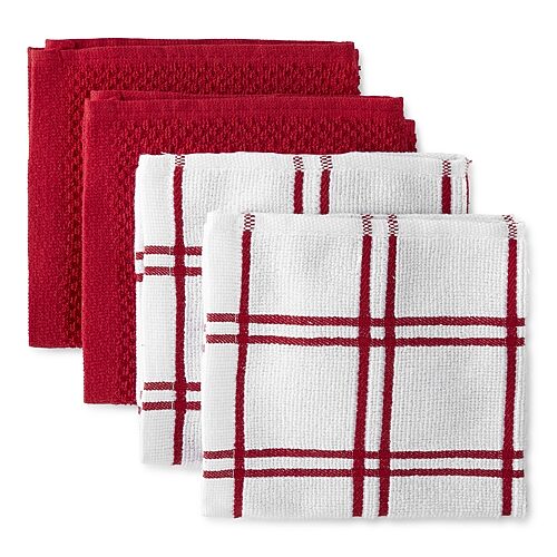 Click here for Cooks 4-pk. Dish Cloth Set  One Size  Red prices