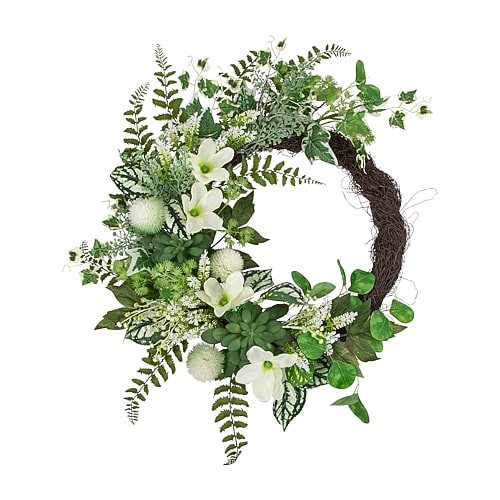 Click here for Northlight 24in Hellebores And Ivy Floral Wreath... prices