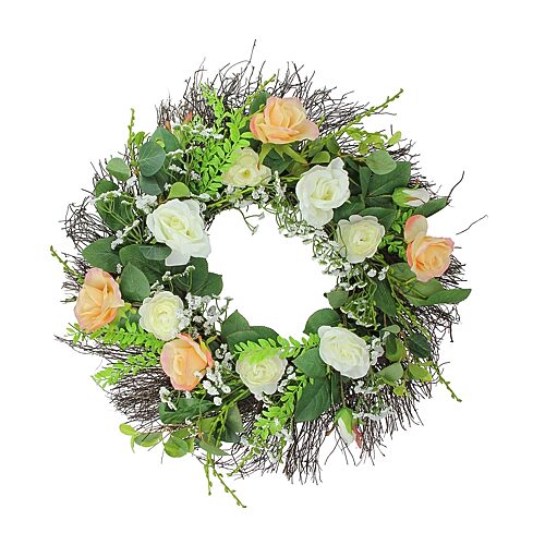 Click here for Northlight 24in Rose Foliage Unlit Wreath  One Siz... prices