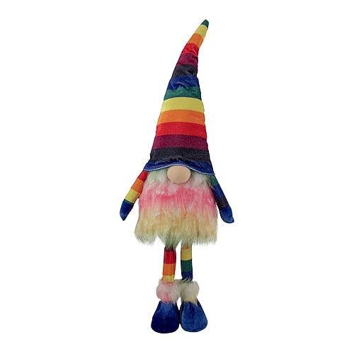 Click here for Northlight 20.5in Bright Rainbow Striped Gnome  On... prices