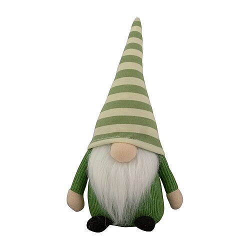 Click here for Northlight 9.25in Green Striped Hat Boy Gnome  One... prices