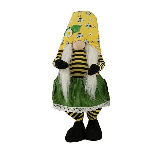 Click here for Northlight 19.25in Girl Bumblebee Daisy Hat Gnome... prices