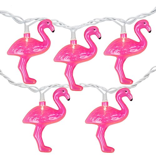 Click here for Northlight Set of 10 Pink Flamingo Patio Lights prices