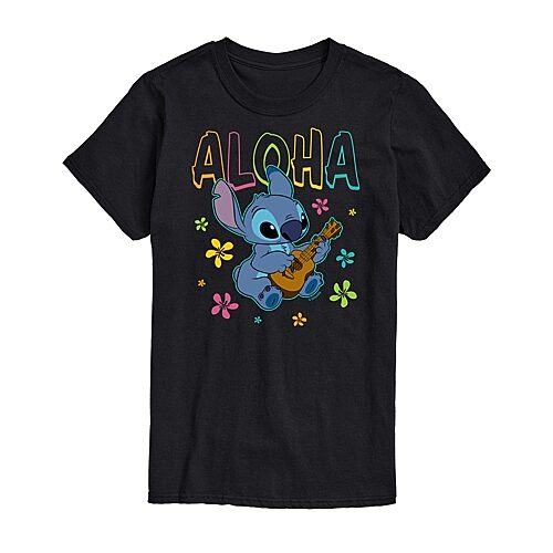 Click here for Aloha Stitch Tee Womens Juniors Crew Neck Short Sl... prices
