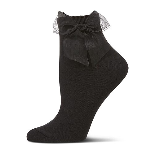 Click here for MeMoi Womens Cotton Rich Tulle Bow Trimmed Ankle S... prices