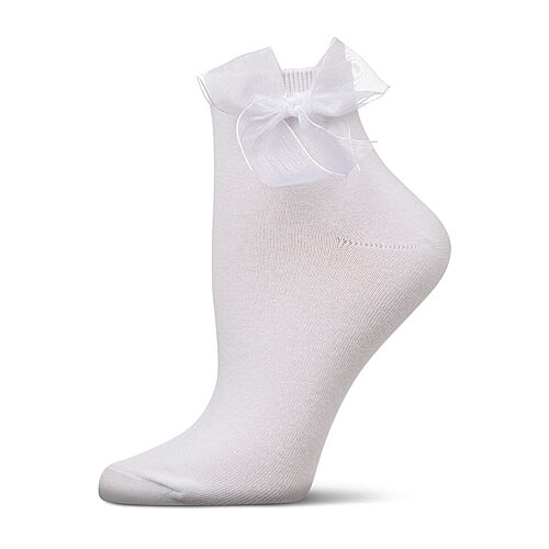 Click here for MeMoi Womens Cotton Rich Tulle Bow Trimmed Ankle S... prices