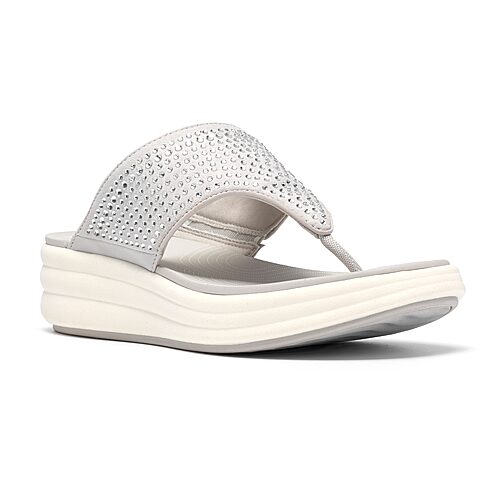 Click here for Clarks Cloudsteppers Womens Drift Jaunt Wedge Sand... prices