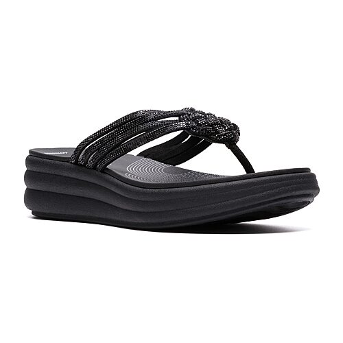 Click here for Clarks Cloudsteppers Womens Drift Gem Wedge Sandal... prices