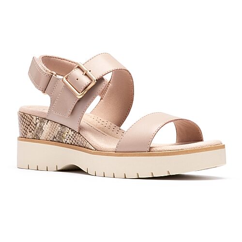 Click here for Clarks Womens Diaz Rose Wedge Sandals  10 Wide  Be... prices