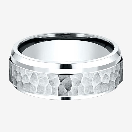 Click here for Mens 10K White Gold 8mm Band  8  White prices