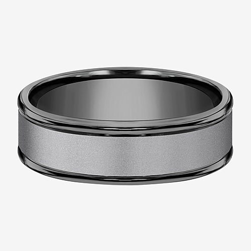 Click here for Mens 7mm Tantalum Dark Grey Powder Coated Wedding... prices