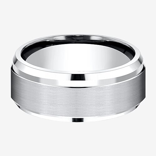 Click here for Mens 9mm Cobalt Wedding Band  13  White prices