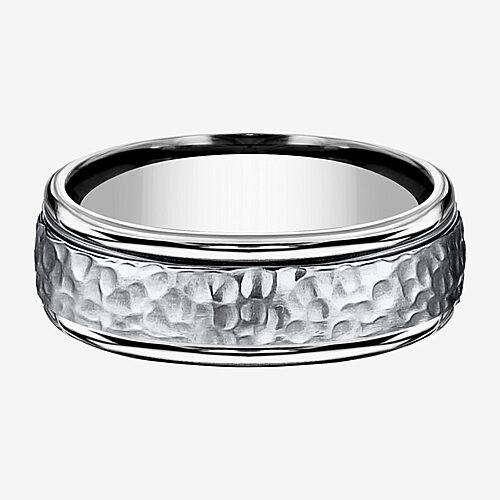 Click here for Mens Titanium Hammered Center 7mm Wedding Band  9 prices