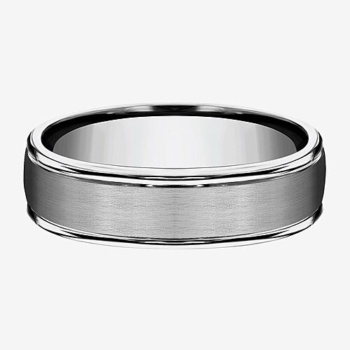 Click here for Mens Titanium Satin Center 6mm Wedding Band  11 prices