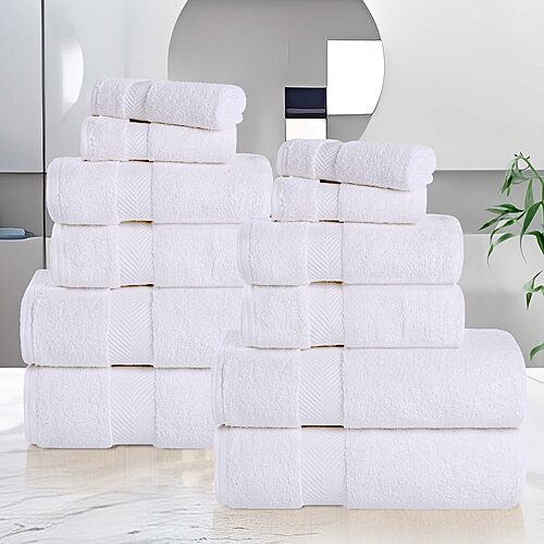 Click here for SUPERIOR Zero Twist Cotton Chevron 12-pc. Quick Dr... prices
