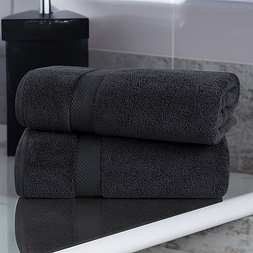 Click here for SUPERIOR Zero Twist Cotton Chevron 2-pc. Bath Shee... prices