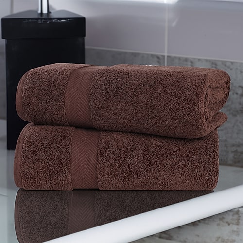 Click here for SUPERIOR Zero Twist Cotton Chevron 2-pc. Bath Shee... prices