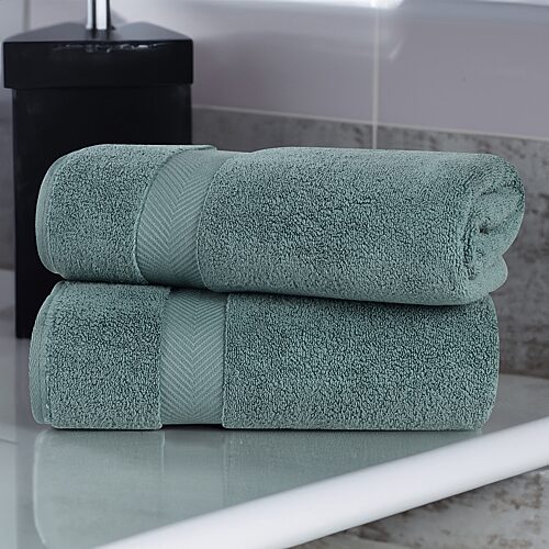 Click here for SUPERIOR Zero Twist Cotton Chevron 2-pc. Bath Shee... prices