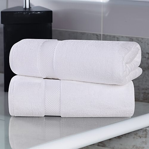 Click here for SUPERIOR Zero Twist Cotton Chevron 2-pc. Bath Shee... prices