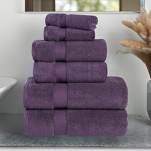 Click here for SUPERIOR Zero Twist Cotton Chevron 6-pc. Quick Dry... prices